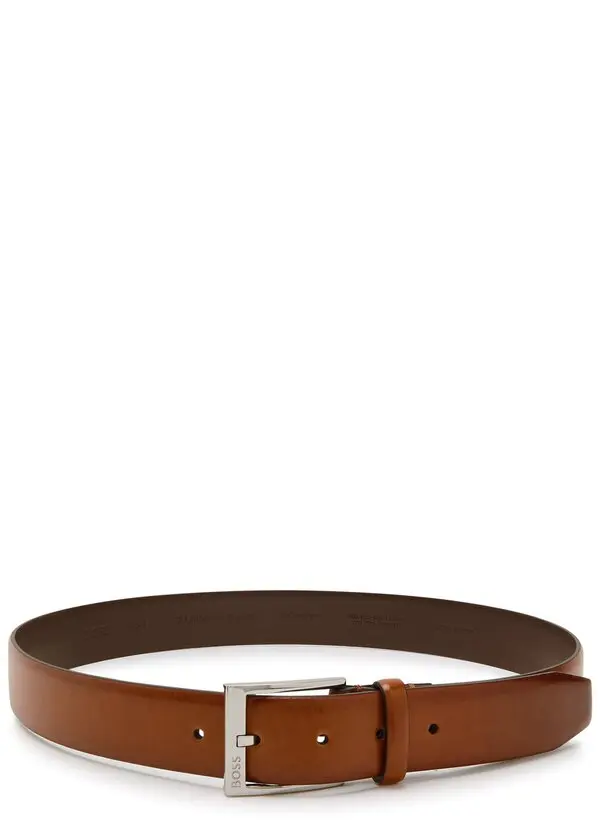 BOSS Eloy Leather Belt - Brown