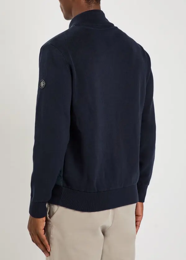 BOSS Levaio Quilted Cotton And Shell Bomber Jacket
