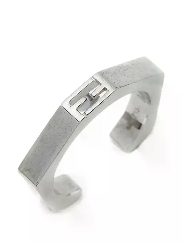 Fendi Tone Baguette Logo Motif Ring