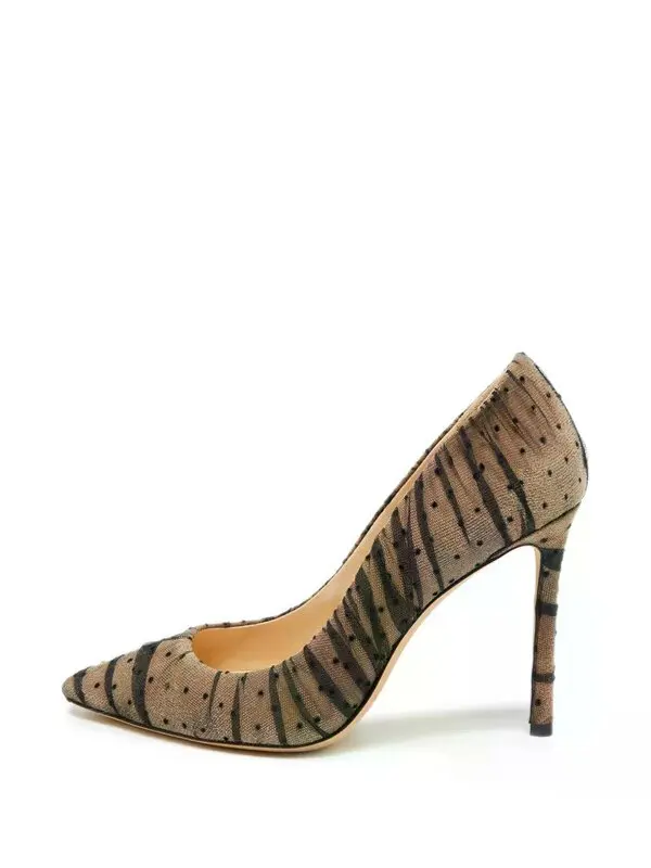 JIMMY CHOO Romy Dotted Mesh Pumps