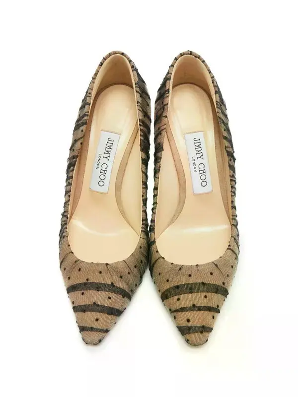 JIMMY CHOO Romy Dotted Mesh Pumps