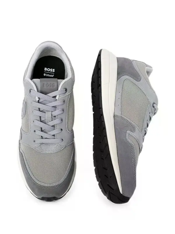BOSS Logo-patch Panelled Sneakers