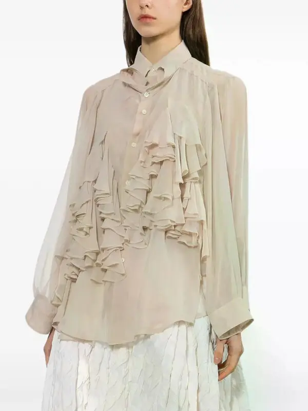 Comme Des Garçons Ruffled Blouse