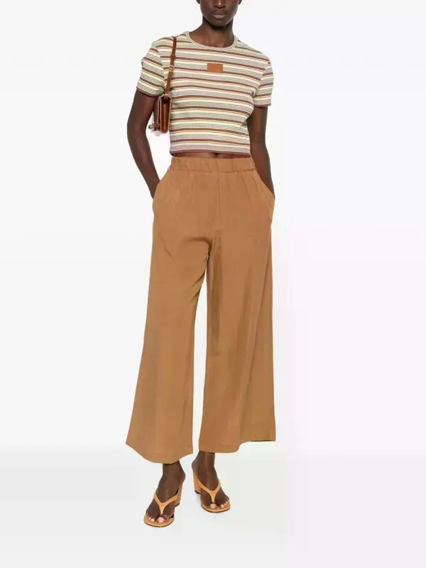 MOUTAKI Palazzo Pants With Elasticated Waistband