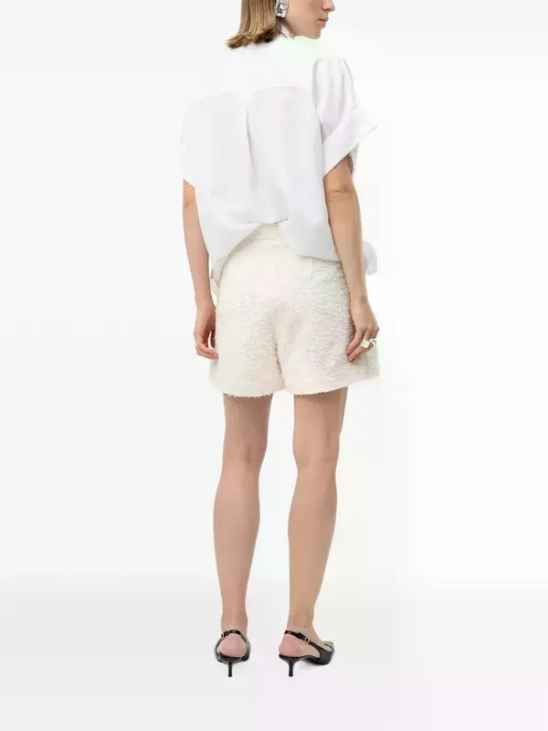 BOSS Bouclé Wrap-front Shorts