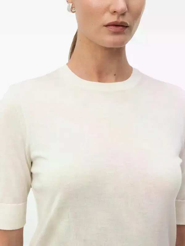 BOSS Short-sleeve Crew-neck Fine Knit Sweater