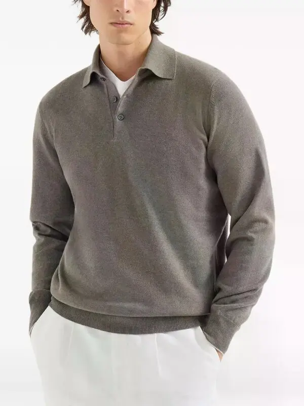 Brunello Cucinelli Cashmere Knit Polo Shirt