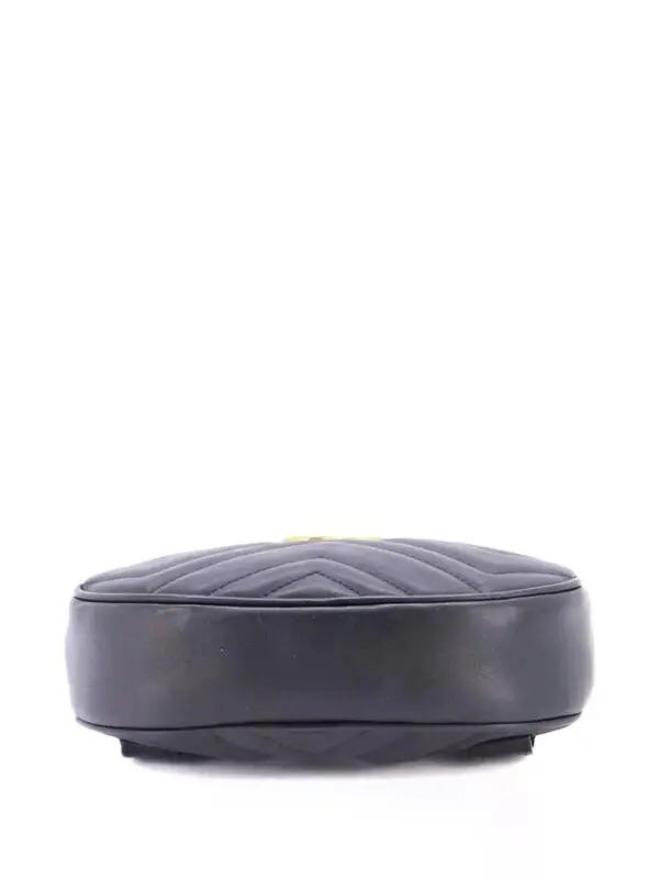 Gucci Gg Marmont Matelasse Leather Belt Bag - Black