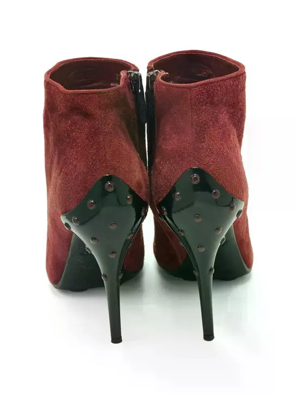 TOD'S Suede Studded Ankle Boots
