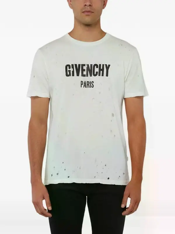 Givenchy Distressed Logo-print T-shirt