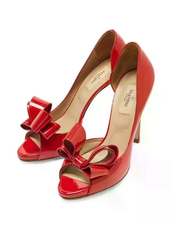 Valentino Garavani Patent Leather Bow D'orsay Pumps