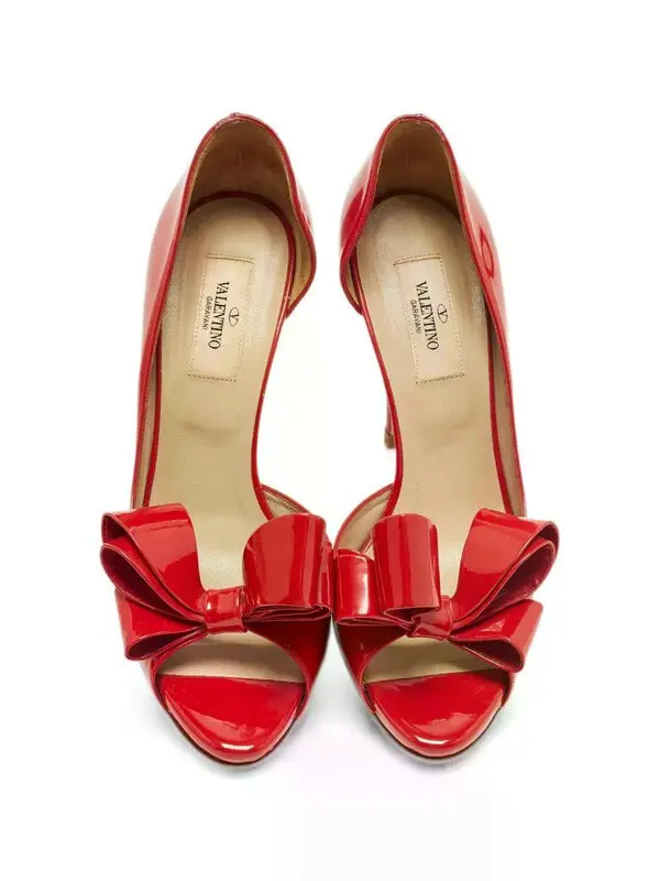 Valentino Garavani Patent Leather Bow D'orsay Pumps