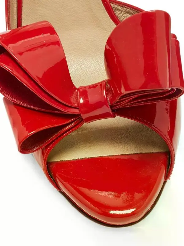 Valentino Garavani Patent Leather Bow D'orsay Pumps