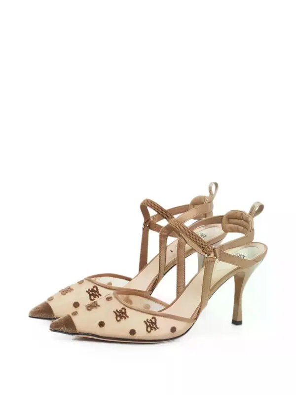 Fendi Colibri Slingback Heeled Pumps