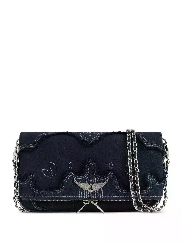 Zadig&Voltaire Rock Denim Clutch - Blue