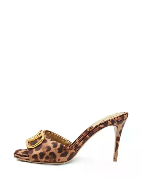 Valentino Garavani Escape Vlogo Leopard-print Stiletto Sandals - Neutrals