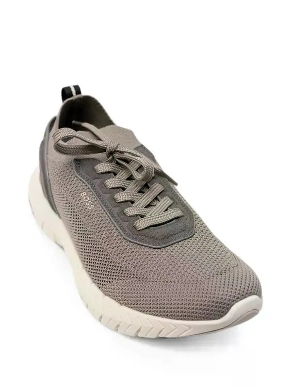 BOSS Mesh Knit Panelled Sneakers
