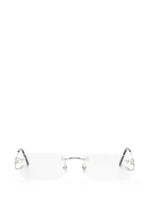 Cartier Décor C Rimless Glasses - Silver