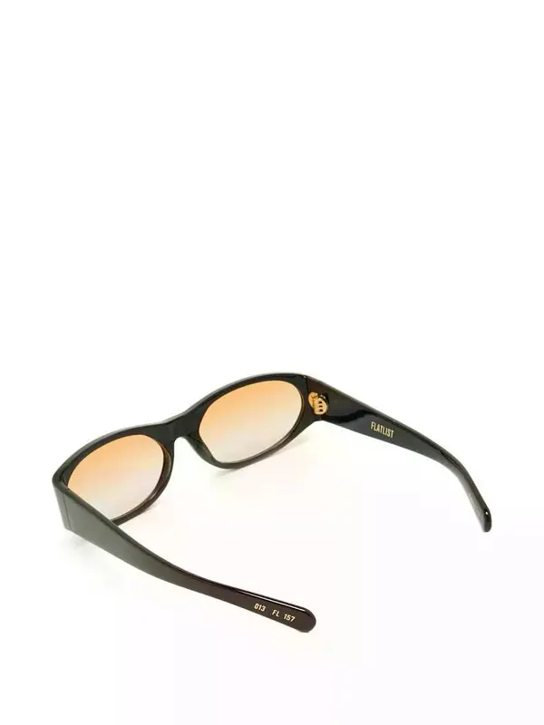 FLATLIST Eddie Kyu Oval Sunglasses - Black