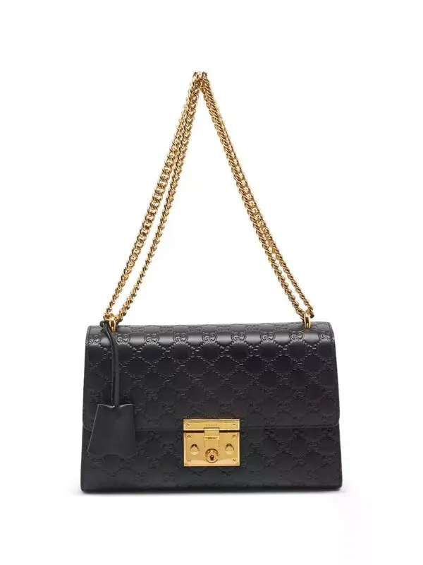 Gucci Padlock Shoulder Bag - Black