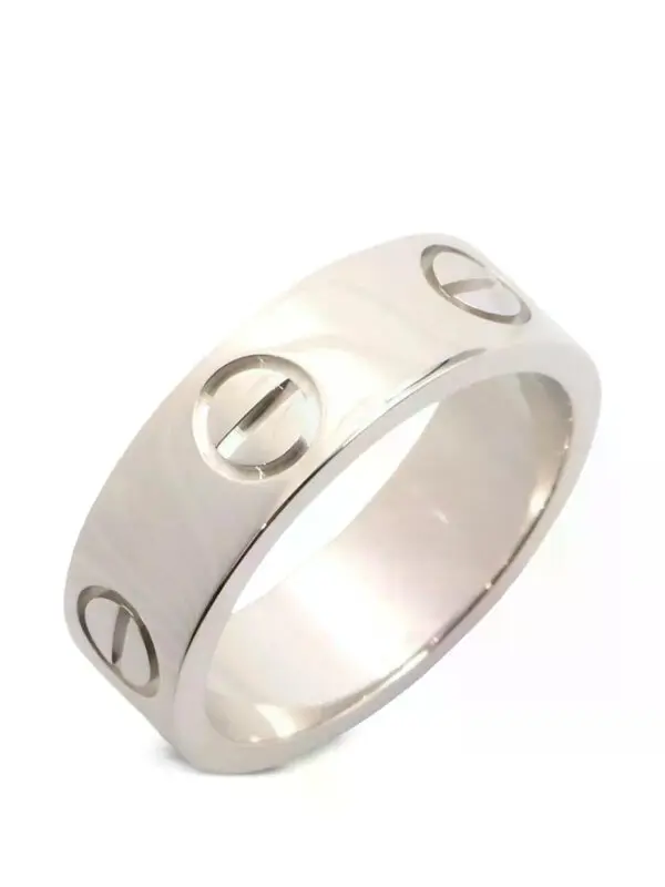 Cartier 18k White Gold Love Ring - Silver