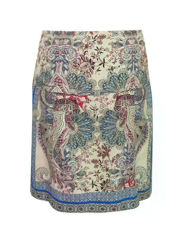 Etro Floral Print Mini Skirt