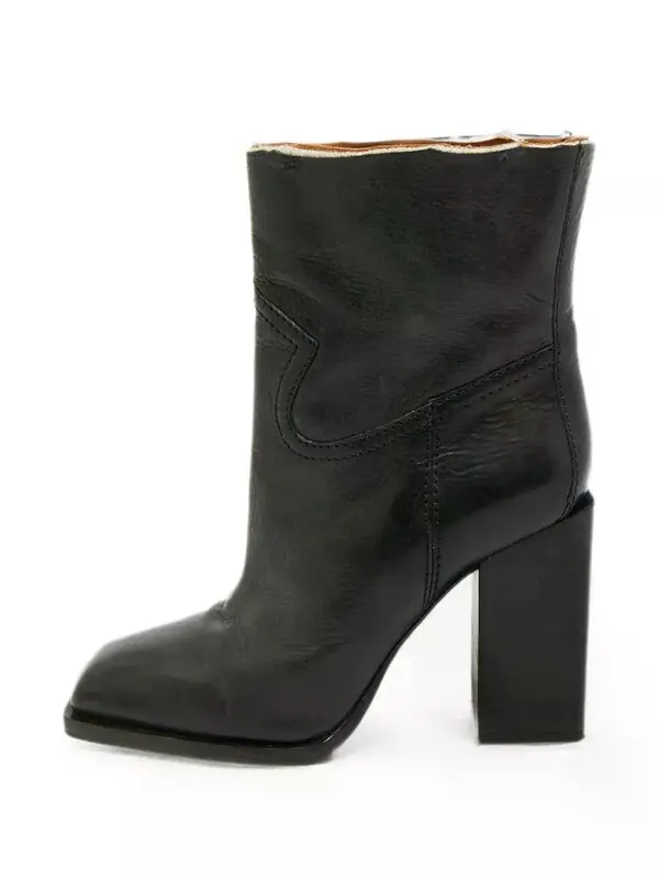 Saint Laurent Jodie Ankle Boots With Block Heel - Black