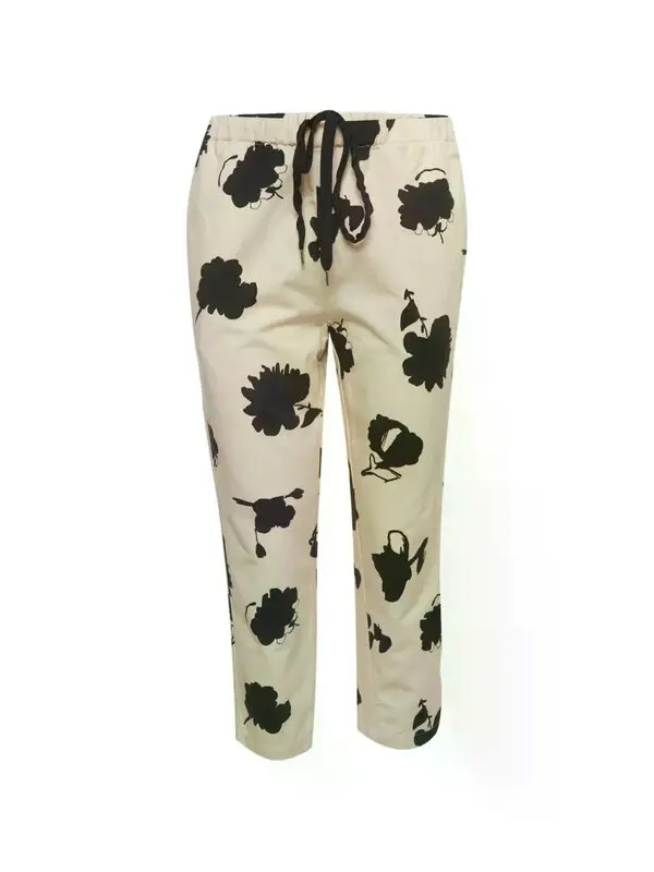 Marni Floral Print Straight Fit Trousers