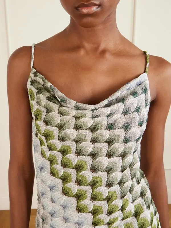 Missoni Metallic Crochet-knit Tank - Multi