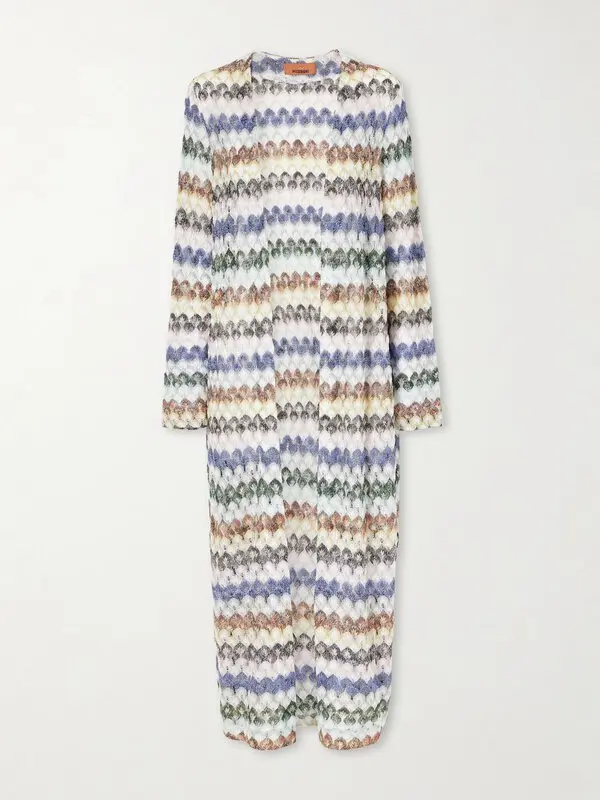 Missoni Striped Crochet-knit Cardigan - Multi