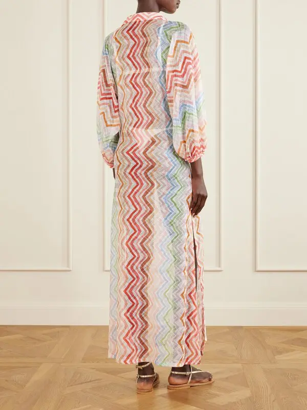 Missoni Striped Crochet-knit Maxi Cover-up