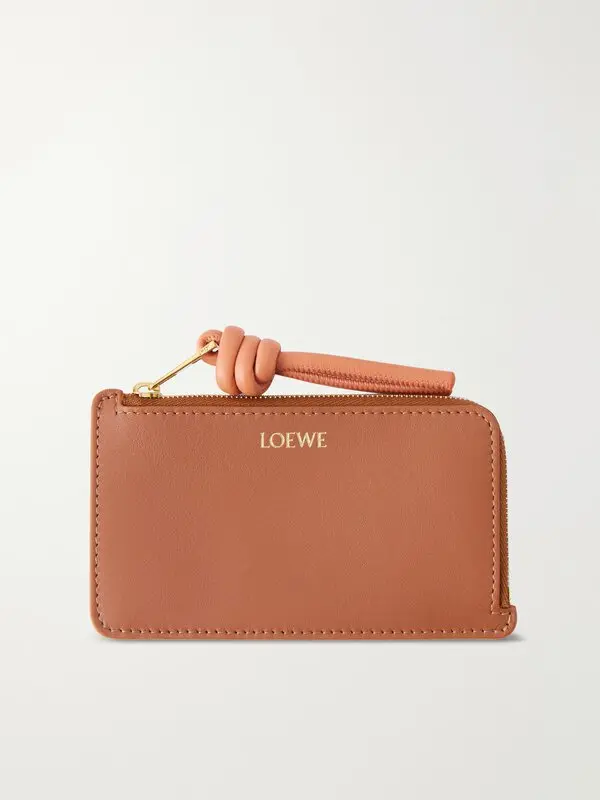 Loewe Knot Leather Cardholder - Brown