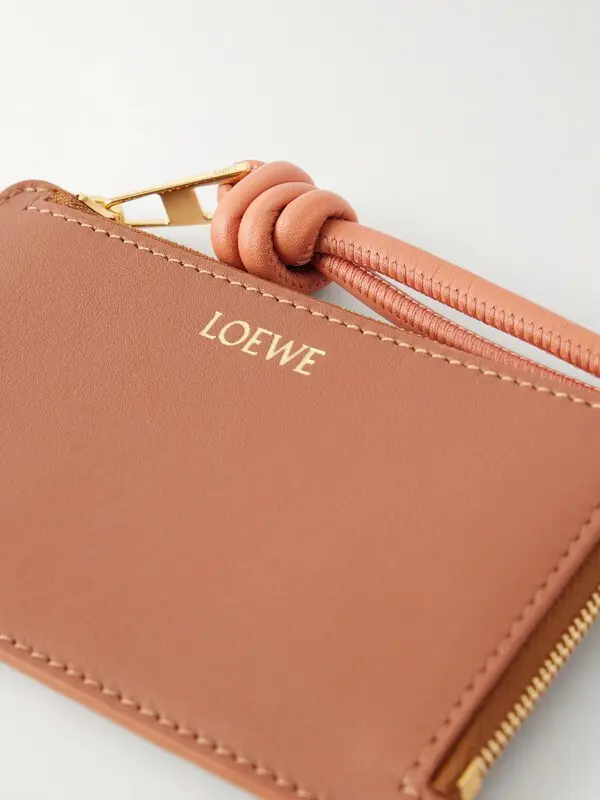 Loewe Knot Leather Cardholder - Brown