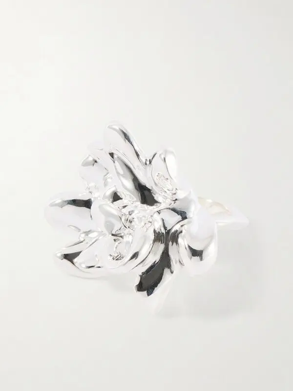 Completedworks Plated Brass Sculptural Ring - Silver