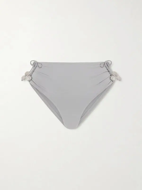 ERES Christie Embellished Bikini Briefs - Gray
