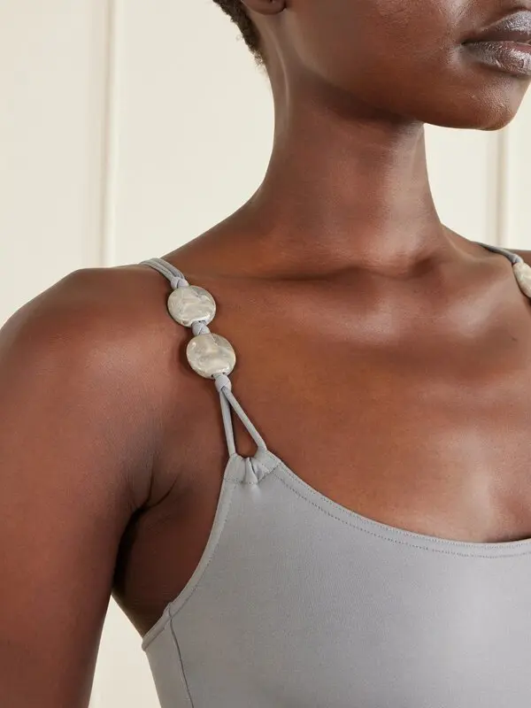 ERES Lynda Bead-embellished Swimsuit - Gray
