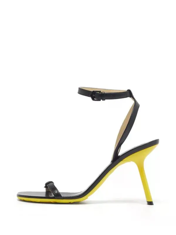 Loewe Petal Ankle-strap Heeled Sandals - Black