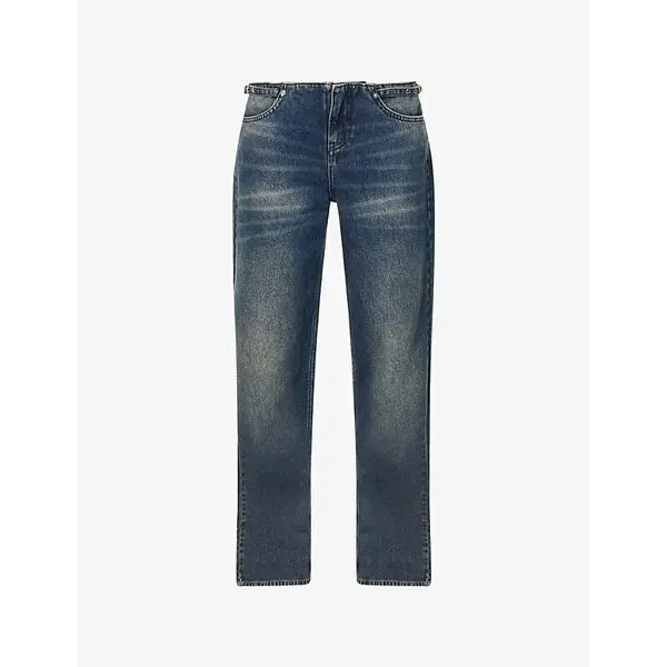 PEACHY DEN Stevie Low-rise Straight Leg Jeans