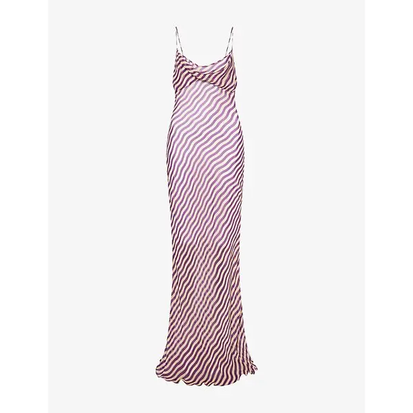 RAT AND BOA Assisi Striped Sheer Maxi Dress - Multi