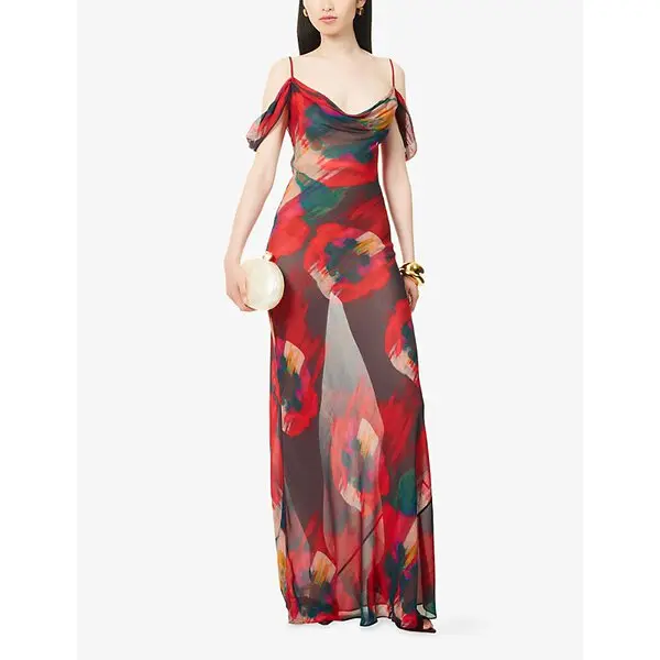 RAT AND BOA Adriana Printed Woven Maxi Dress
