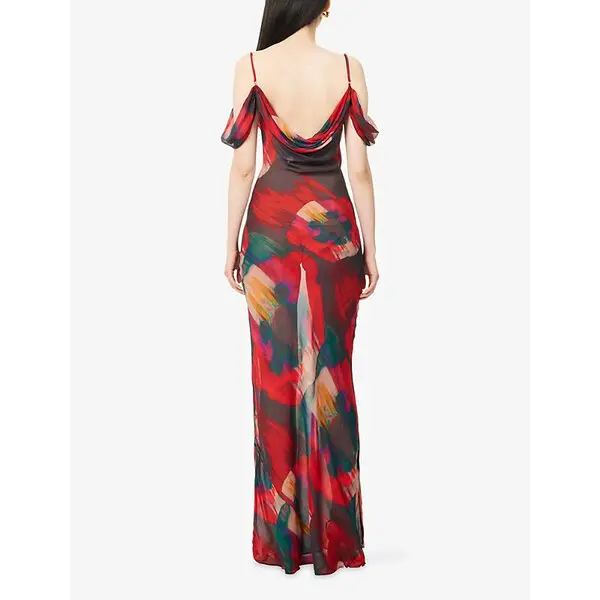 RAT AND BOA Adriana Printed Woven Maxi Dress