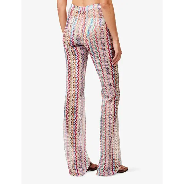 Missoni Flared Zig-zag Mesh Trousers