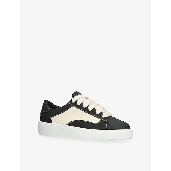 NUMERIS Eclipse Leather Trainers - Black/comb