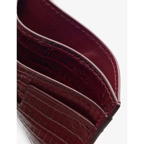 TOM FORD Croc-embossed Leather Card Holder