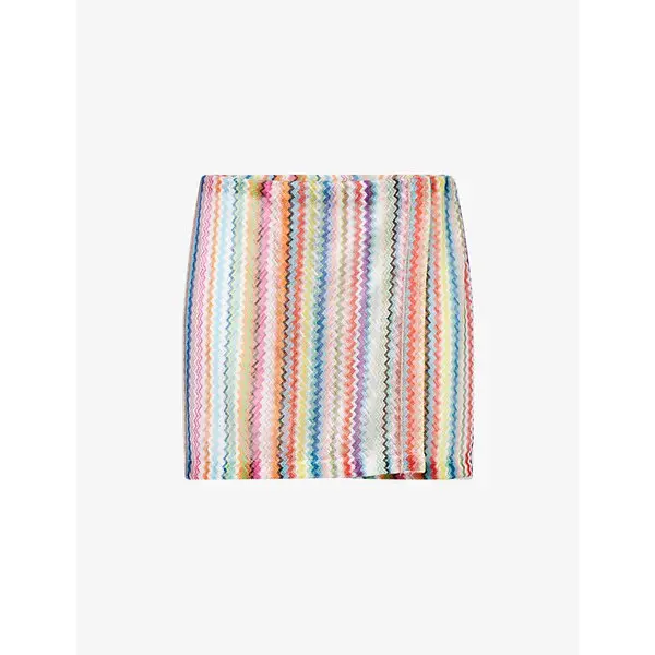 Missoni Zig-zag Knitted Mini Skirt - Multi
