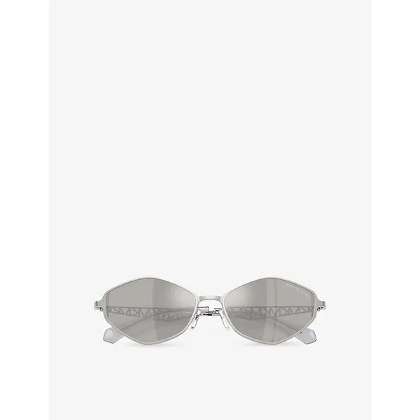 Michael Kors Gold Coast Irregular-frame Metal Sunglasses