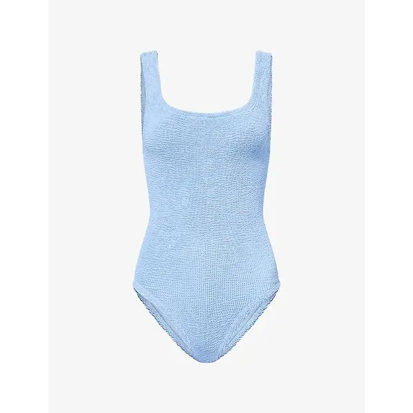 Hunza G Square Neck Swimsuit - Cornflower