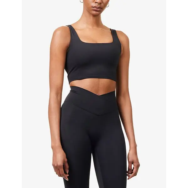 ADANOLA Ultimate Square Neck Sports Bra - Black