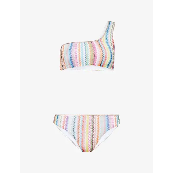 Missoni Zig-zag Asymmetric Bikini Set - Multi