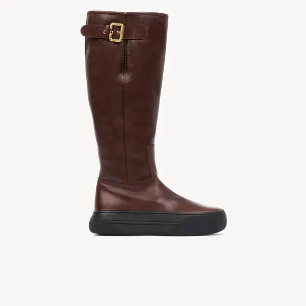 Chloé Delia High Boots - Sooty Brown